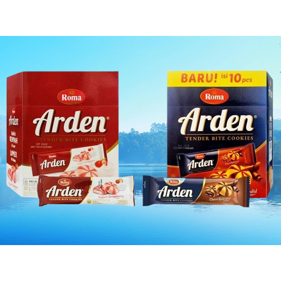 Jual Roma Arden Chocolate / Yogurt Strawberry Cookies Mayora 1 Box 10 ...