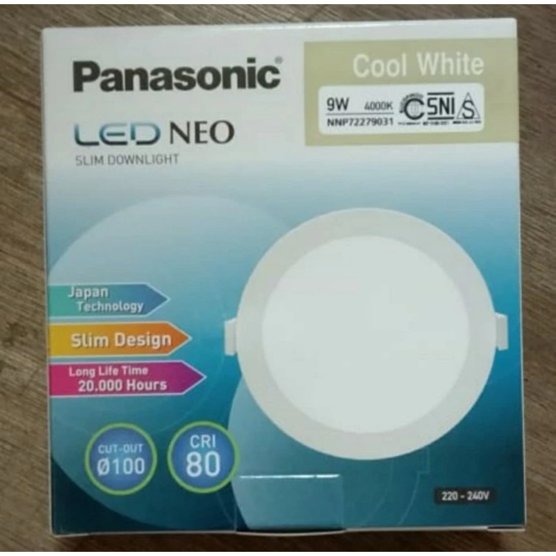 Jual PANASONIC Downlight LED NEO Slim 9W 9 Watt 4000K Netral NNP72279 | Shopee Indonesia