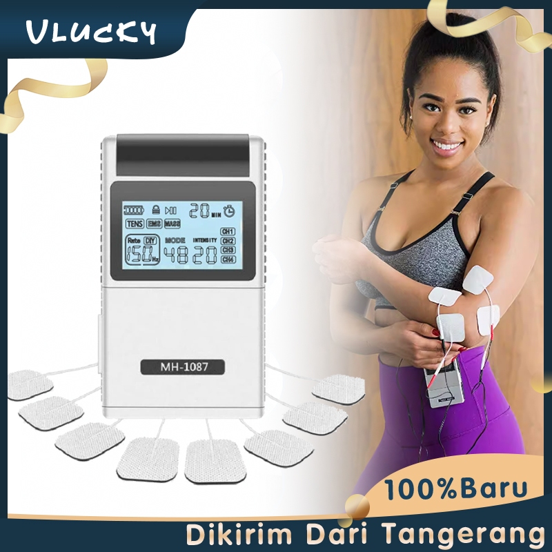 Jual 4 Channel Alat Terapi TENS EMS Fisioterapi Mesin Pemijat Otot ...