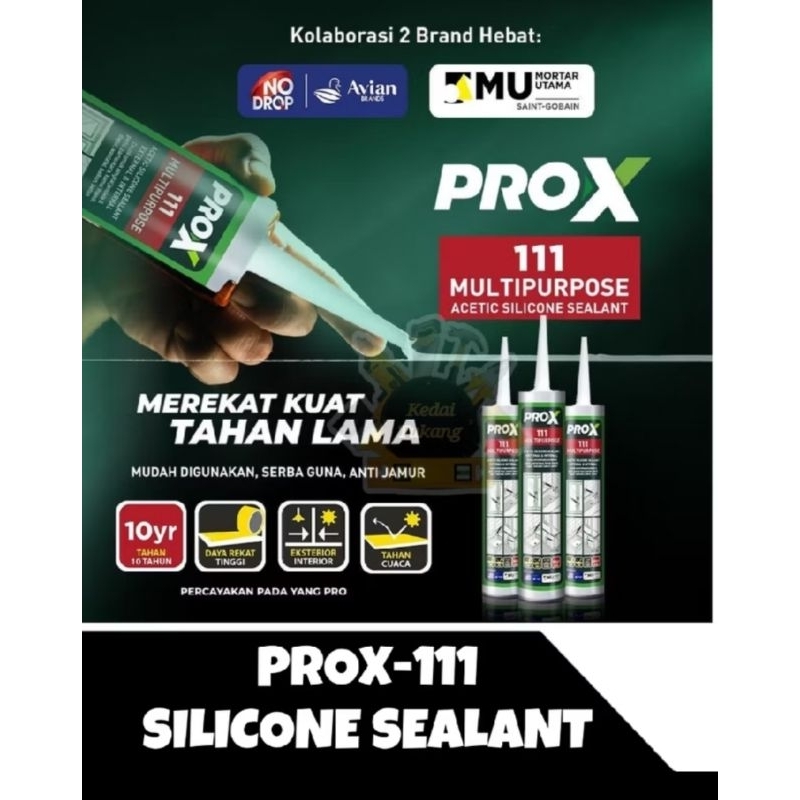 Jual Pro-X 111,Lem silicone sealant serbaguna asam,lem kaca pro-x 111 ...