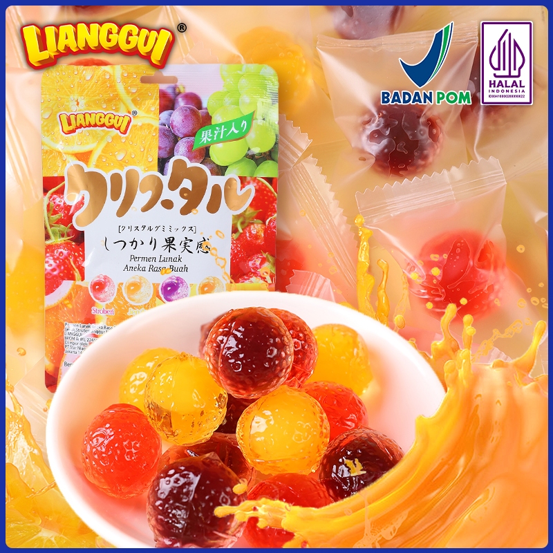 Jual Lianggui - Permen Lunak Krim Buah Cemilan Aneka Rasa Anggur/Jeruk ...