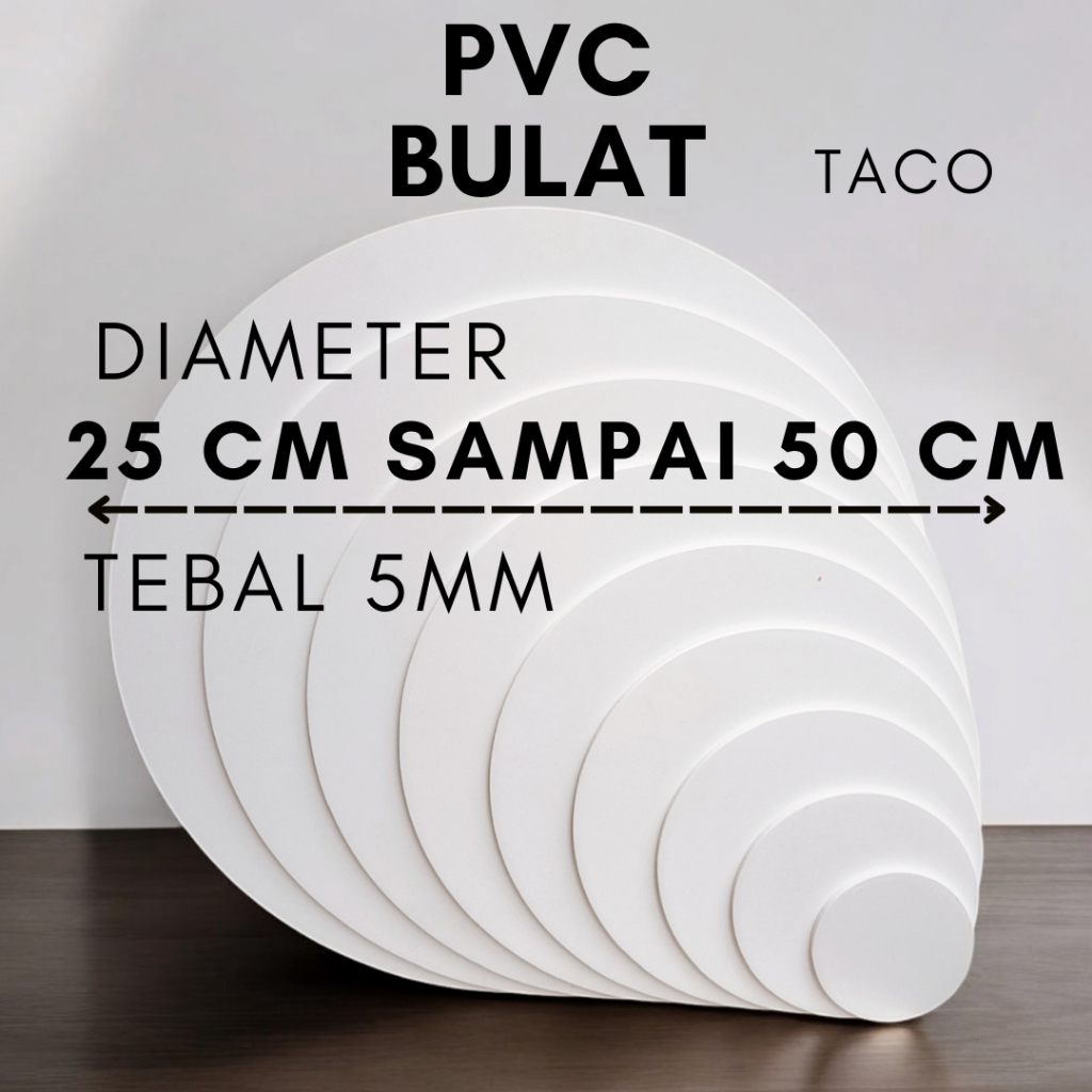 Jual PVC BOARD BULAT DIAMETER 25 CM SAMPAI 50 CM TEBAL 5 MM [PVC BOARD ...