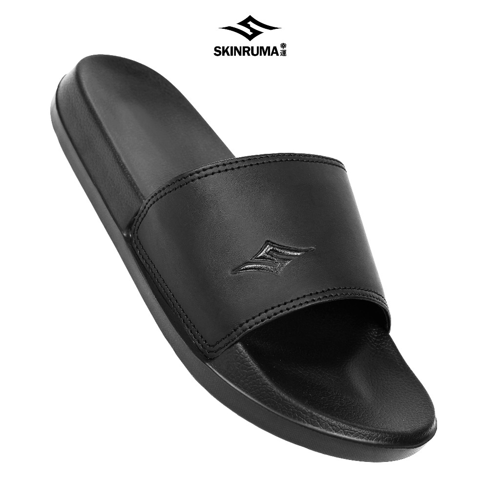 Jual SKINRUMA Sendal Selop Karet Distro Pria Wanita Small Logo Hitam ...