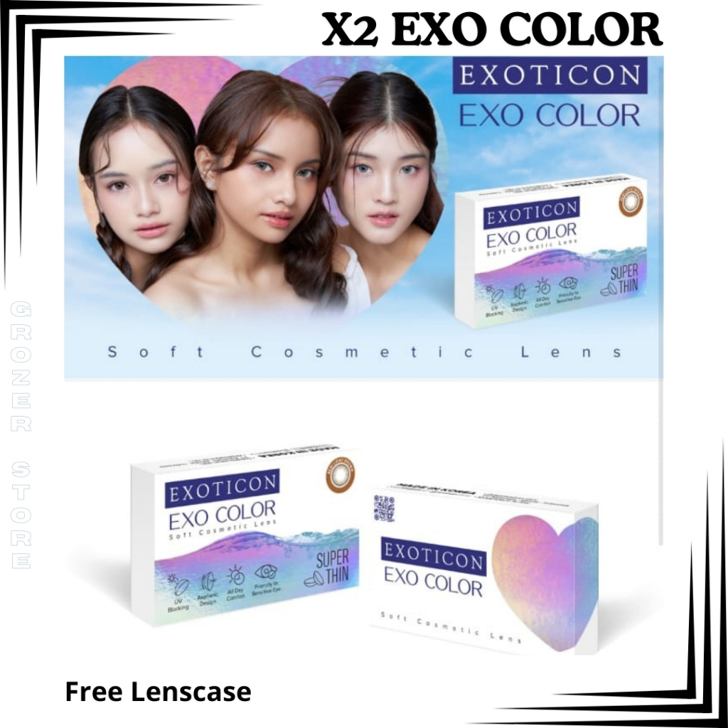 Jual SOFTLENS EXO COLOR DIA. 14.50mm OCUFILCON A | ASPHERIS | UV ...