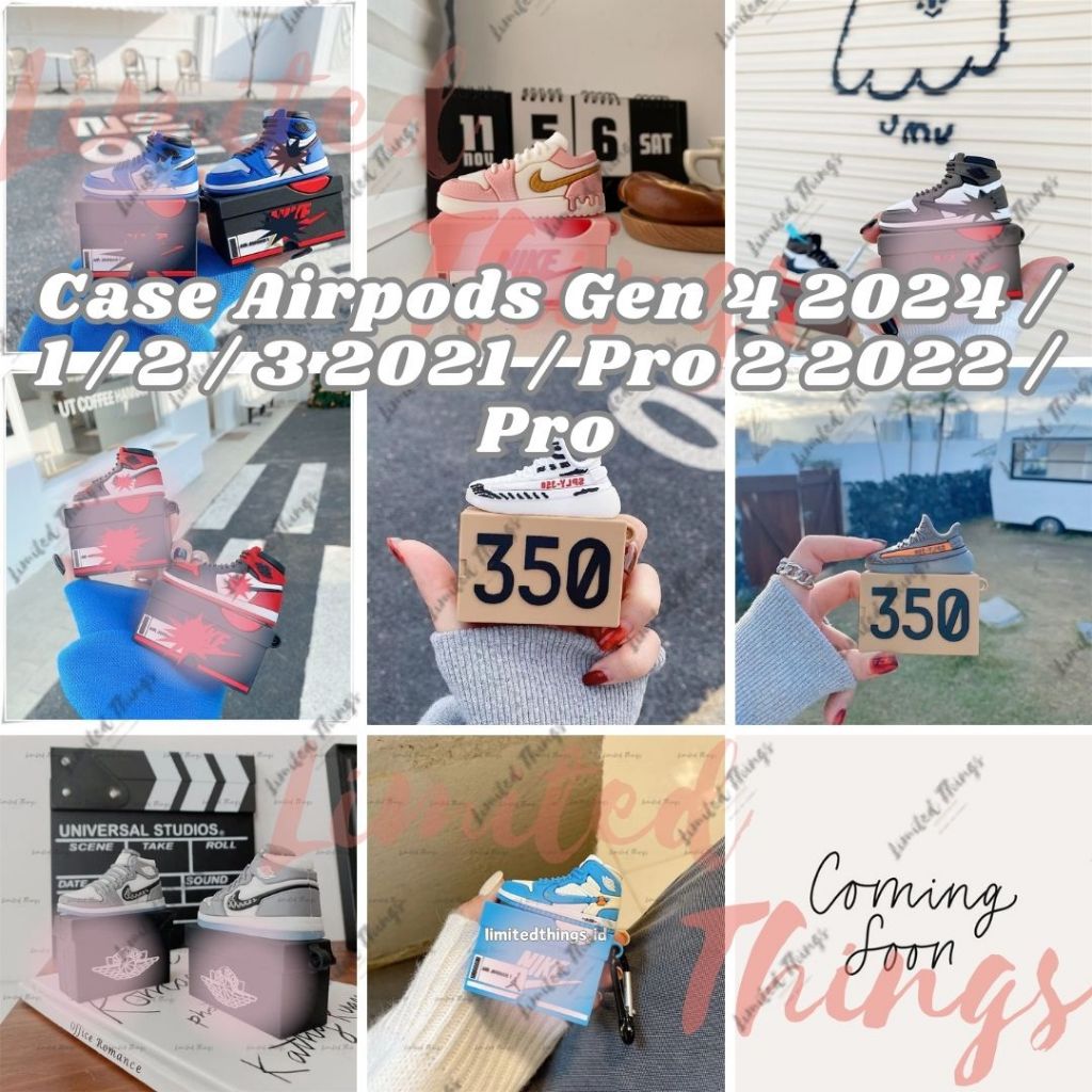 Jual PREMIUM SOFT CASE Shoes Edition Airpods 1 / 2 / 3 2021 / Airpods 4 ...