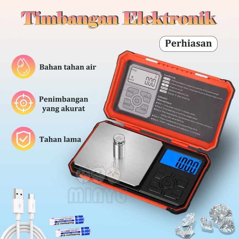 Jual Timbangan Mini Digital Timbangan Perhiasan Emas / Pocket Scale ...