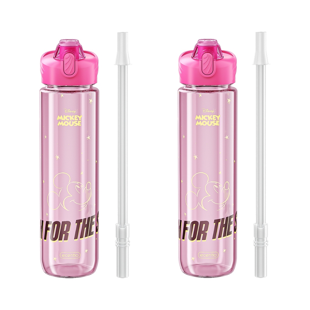 Jual 【Disney 】ecentio x Mickey Pink Botol Minum 1 Liter Food Grade ...
