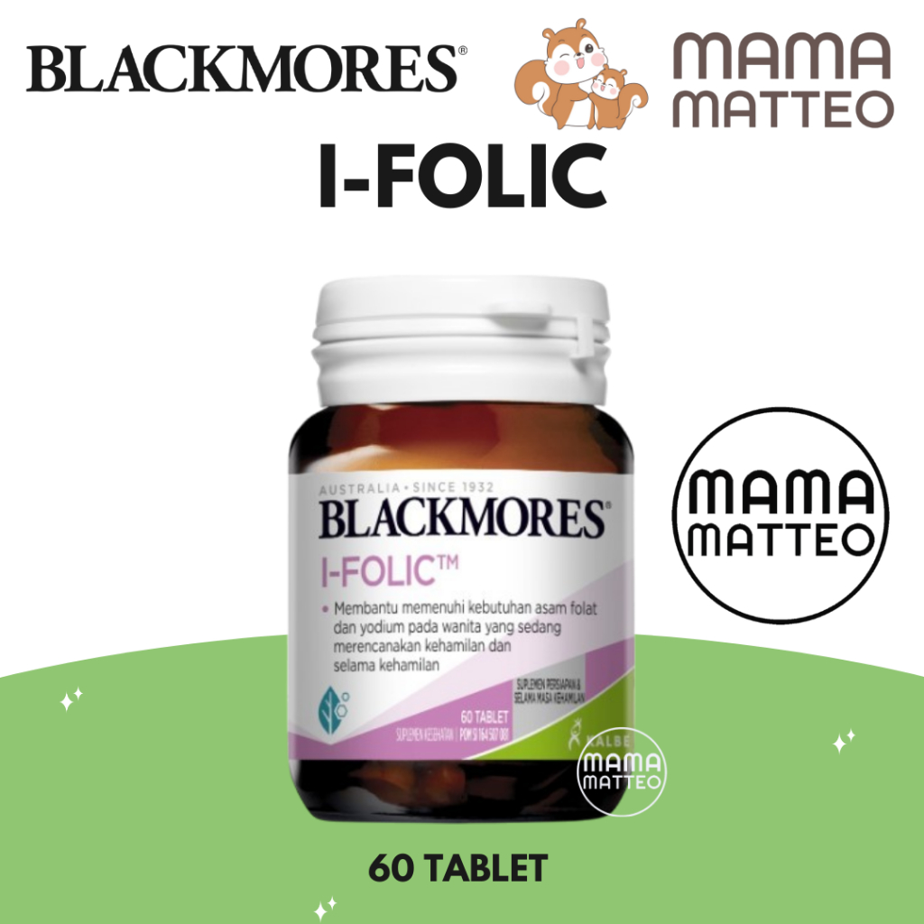 Jual BLACKMORES I-Folic 60 Tablet / IFolic Kapsul Asam Folat Vitamin B Kompleks Suplemen ...