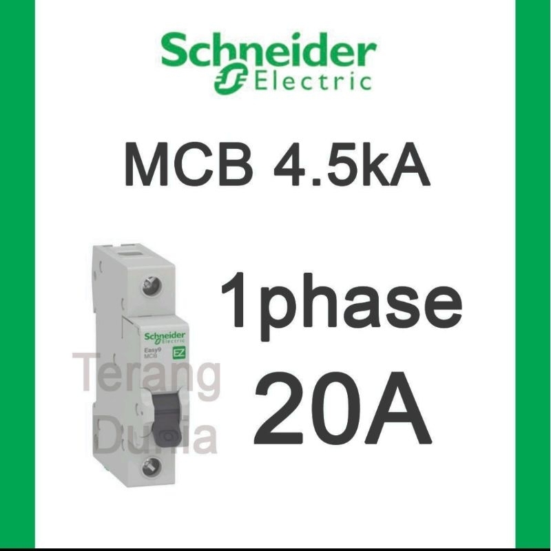Jual MCB Schneider 20A MCB 20A Schneider MCB 1pas 20a Schneider MCB ...
