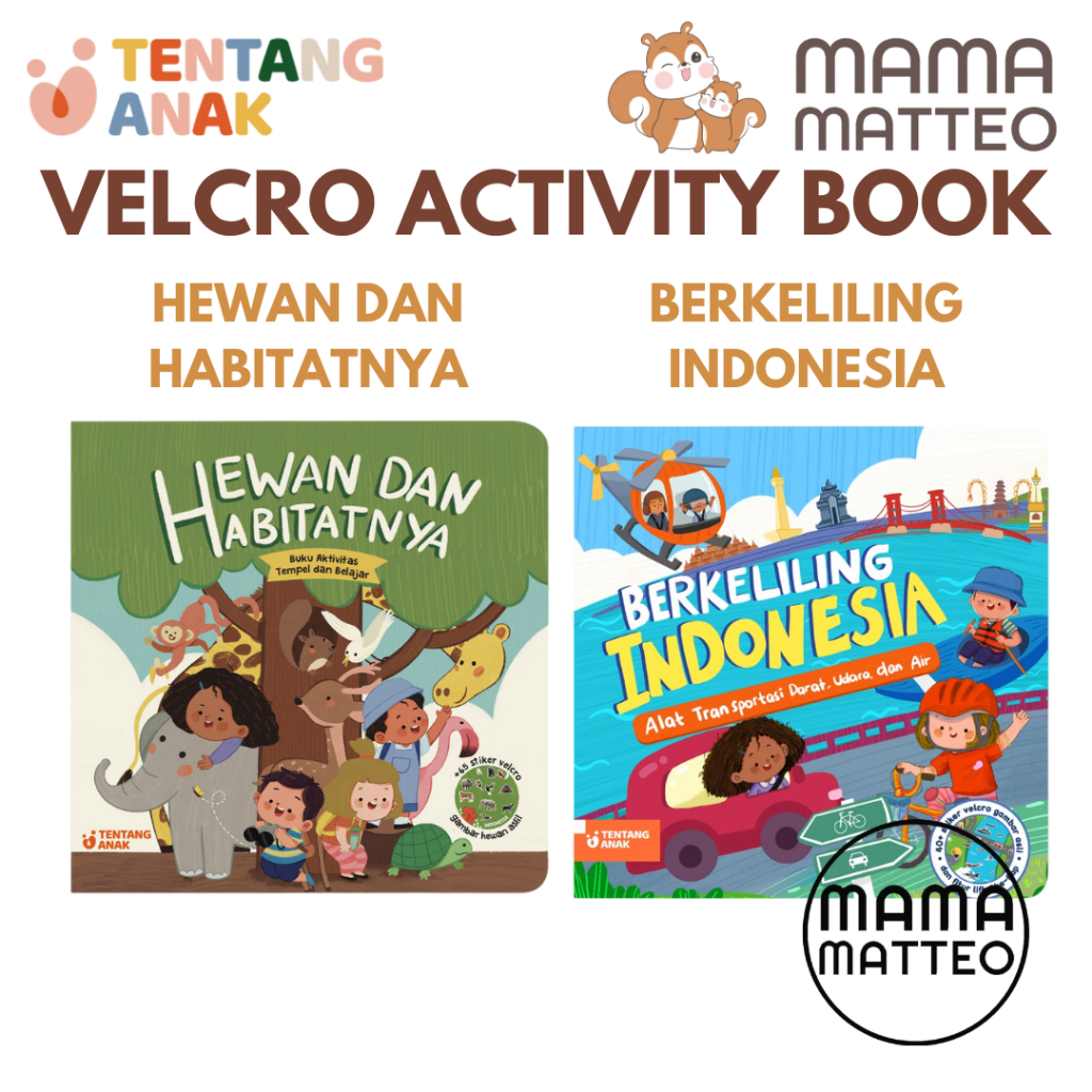 Jual TENTANG ANAK Velcro Activity Book Hewan dan Habitatnya ...