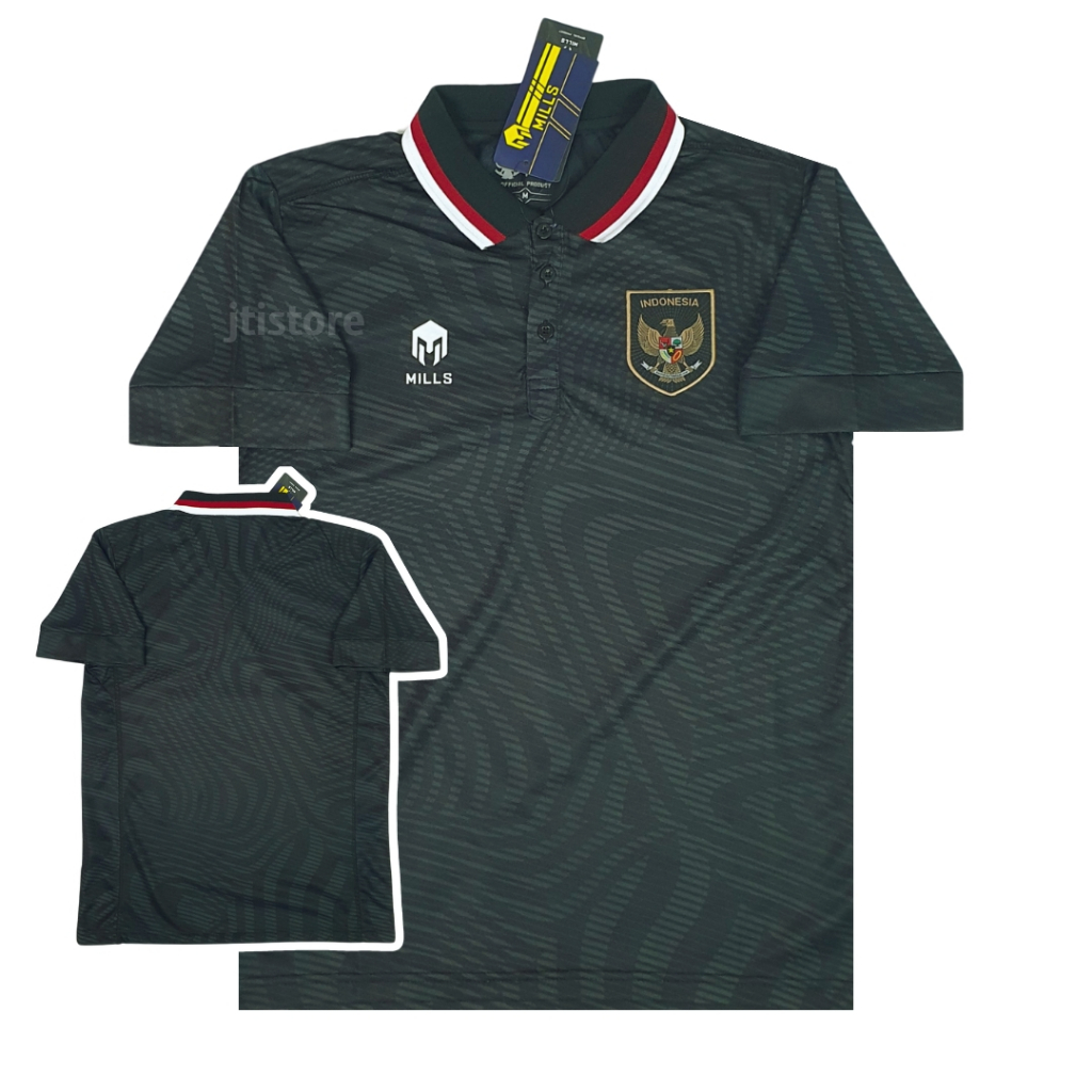 Jual Jersey Timnas Indonesia Mills third 3rd Hitam 2022 2023 2024 Baju ...