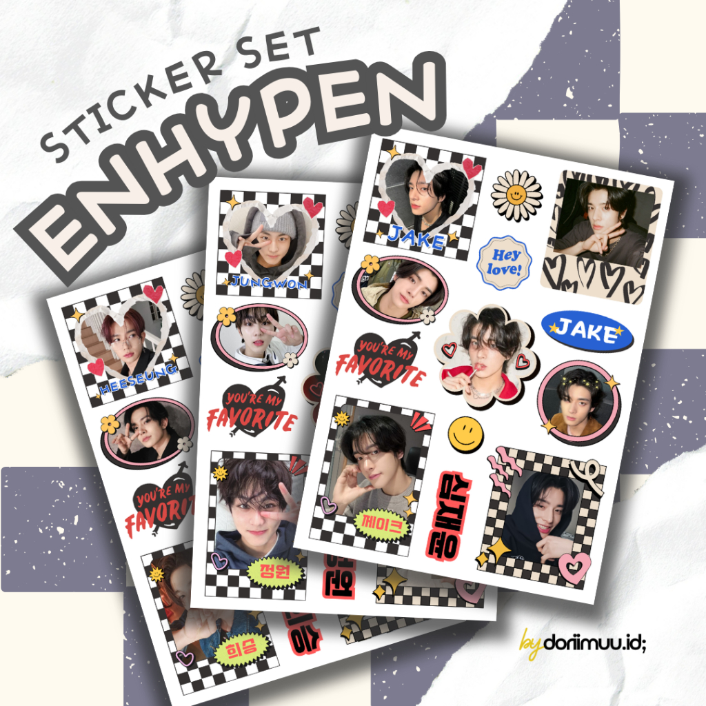Jual ENHA STICKER SET (No Cutting) | Shopee Indonesia