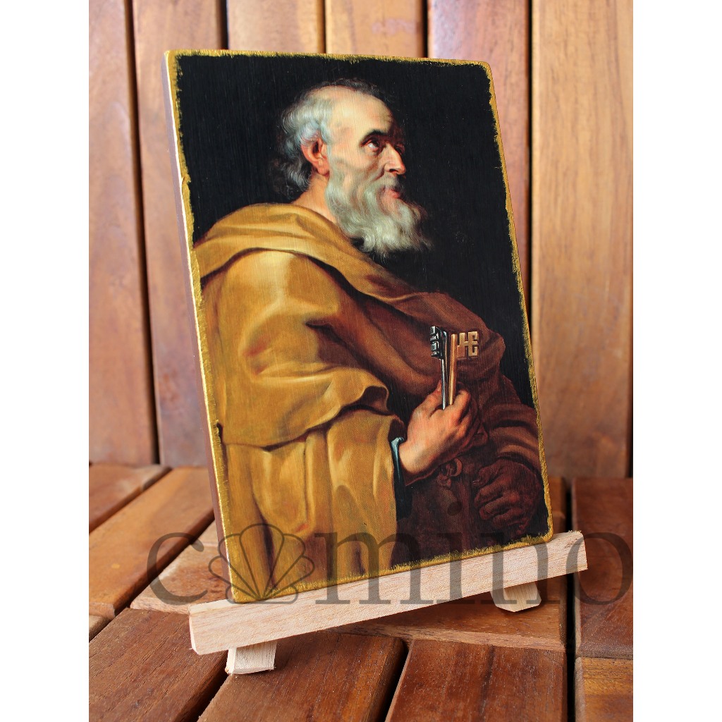 Jual Ikon St Petrus | Peter | Kunci Key Kayu Asli Kristen Katolik ...