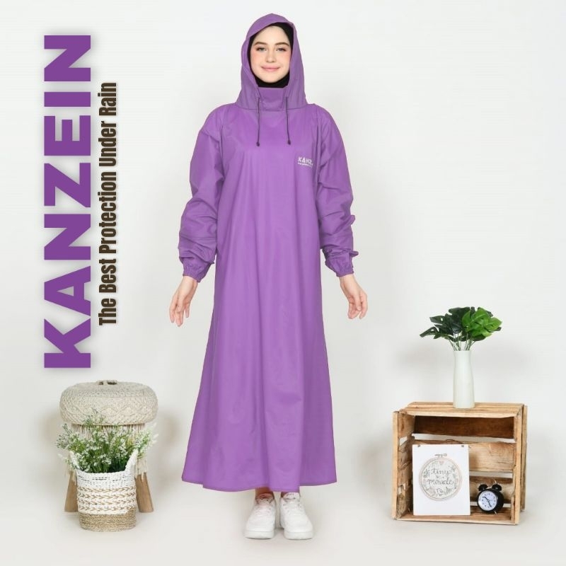 Jual JAS HUJAN WANITA MODEL GAMIS Anti Rembes bahan PVC Tebal Elastis ...