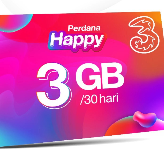 Jual KARTU INTERNET TRI 3 GB R3G1Z | Shopee Indonesia