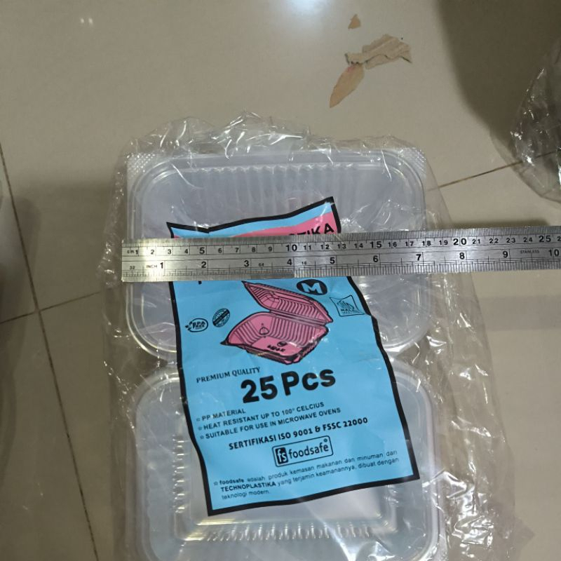 Jual [ ISI 25 PCS ] Food Box - Foodsafe Box Technoplastika / Food Safe ...