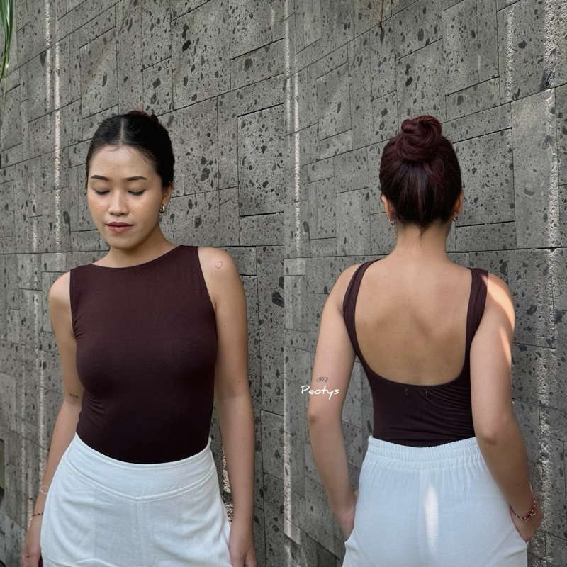 Jual [PEOTYS] REBECA backless top | Shopee Indonesia