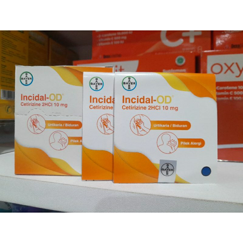 Jual INCIDAL - OD 1 STRIP ISI 4 KAPSUL | OBAT GATAL ALERGI | Shopee Indonesia