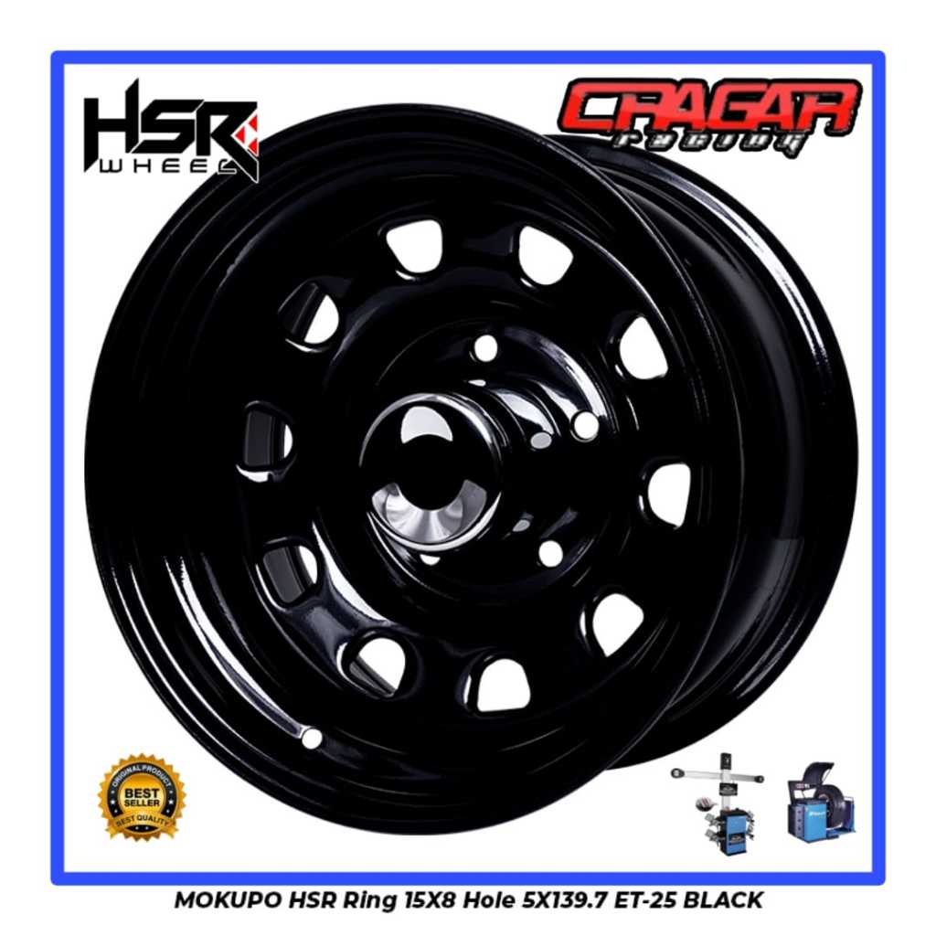 Jual Velg Mobil Hsr Mokupo Ring 15 Lebar 8 Hole 5x139,7 Buat Jimny Katana Vitara Sidekik Taft ...