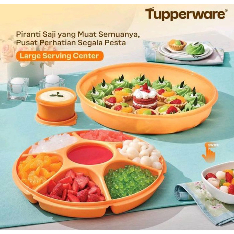 Jual Large Serving Center Tupperware | Shopee Indonesia