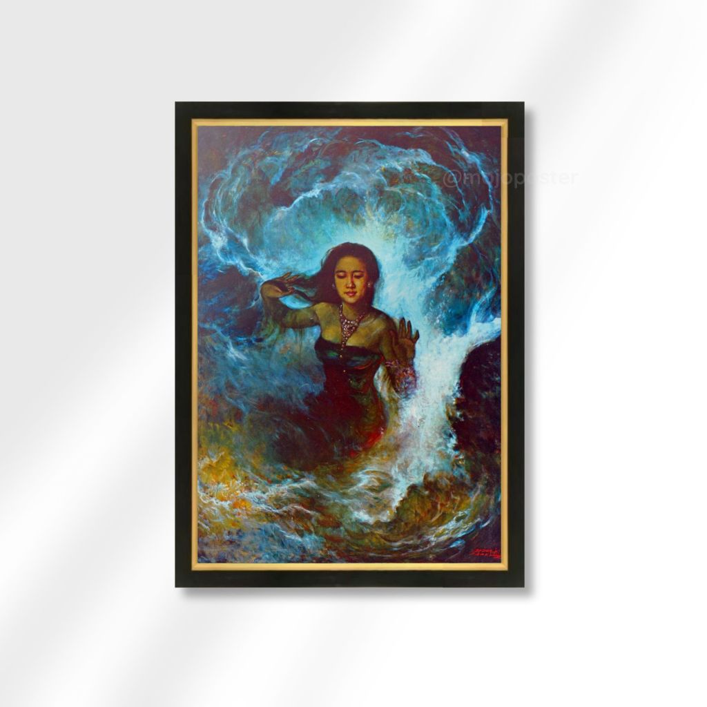 Jual Lukisan Cetak "Nyi Roro Kidul - Basuki Abdullah" Art Print Plus ...