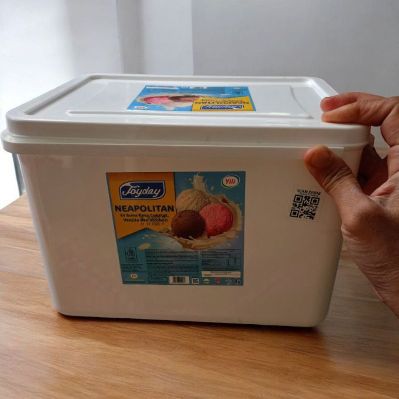 Jual Box Putih Bekas Ice Cream Neopolitan + Tutup | Shopee Indonesia