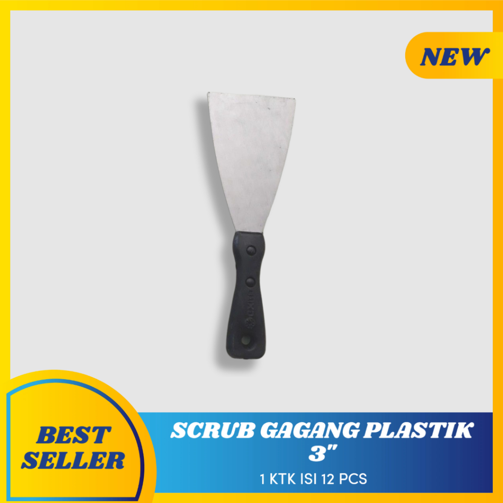 Jual SCRUB GAGANG PLASTIK 3" - pvc hitam - alat kerok cat. [D][#SCRUB ...