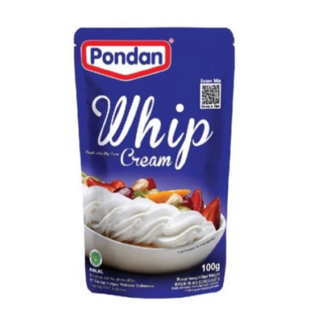 Jual PONDAN WHIP CREAM 100 GR | Shopee Indonesia