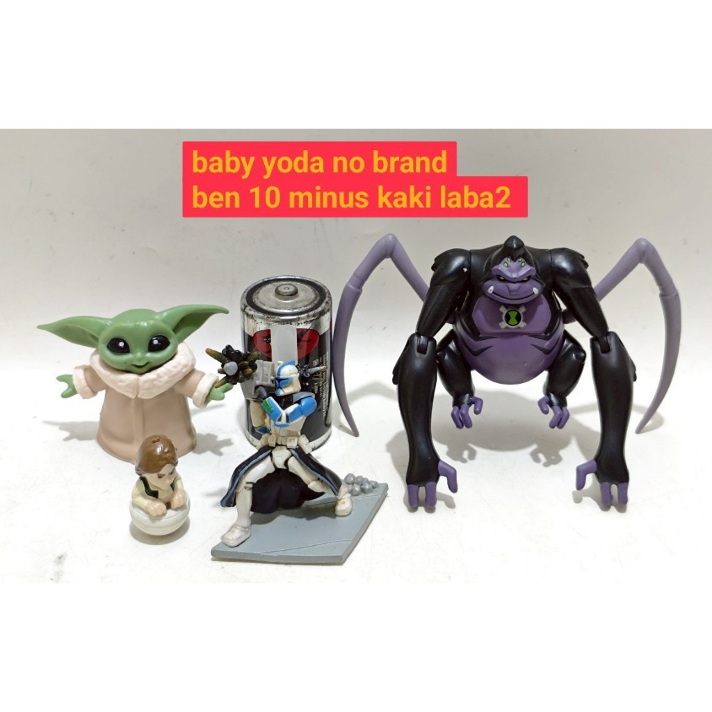 Jual Set star wars baby yoda grogu clone troopers heavy gunner captain ...