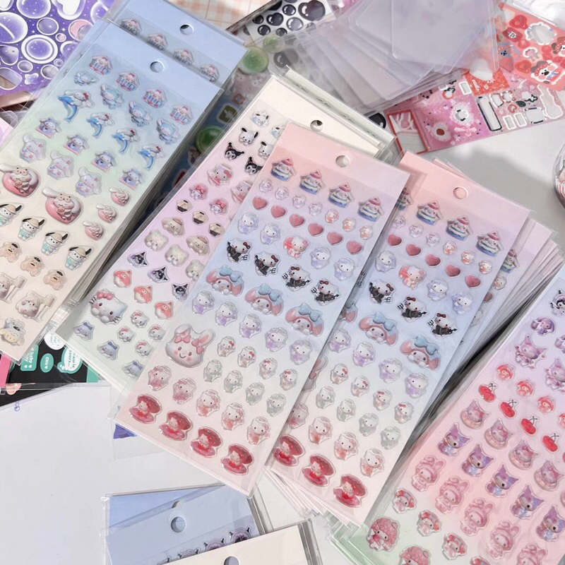 Jual Sticker/Stiker 3D Timbul Aesthetic Lucu Sanrio Kuromi My Melody ...