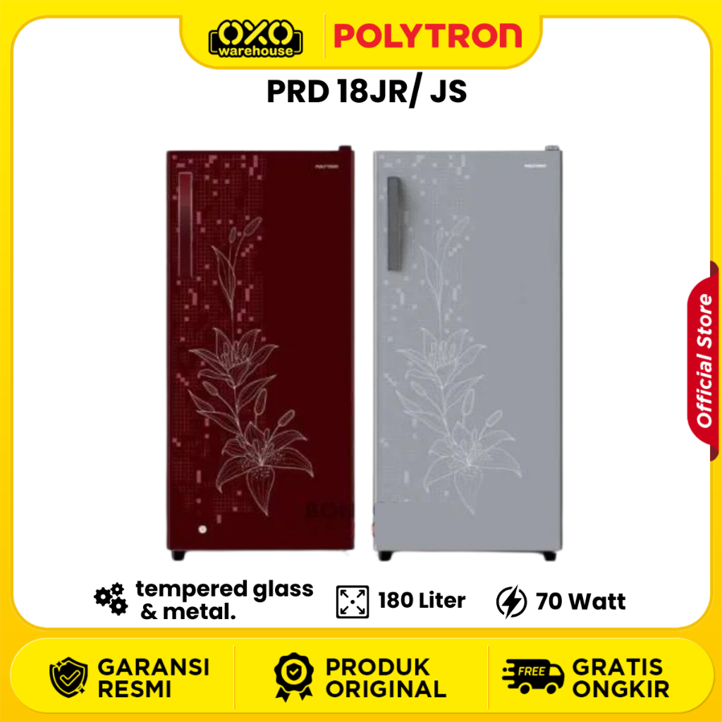 Jual POLYTRON Ref 1 Door PRD 18JR/ PRD 18 JS Kulkas 1 Pintu Kapasitas ...