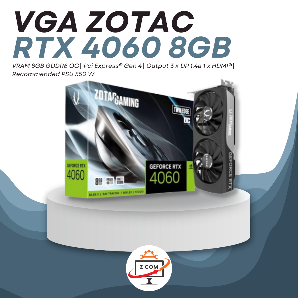 Jual ZOTAC GAMING GeForce VGA GPU RTX 4060 8GB Twin Edge OC | Shopee ...