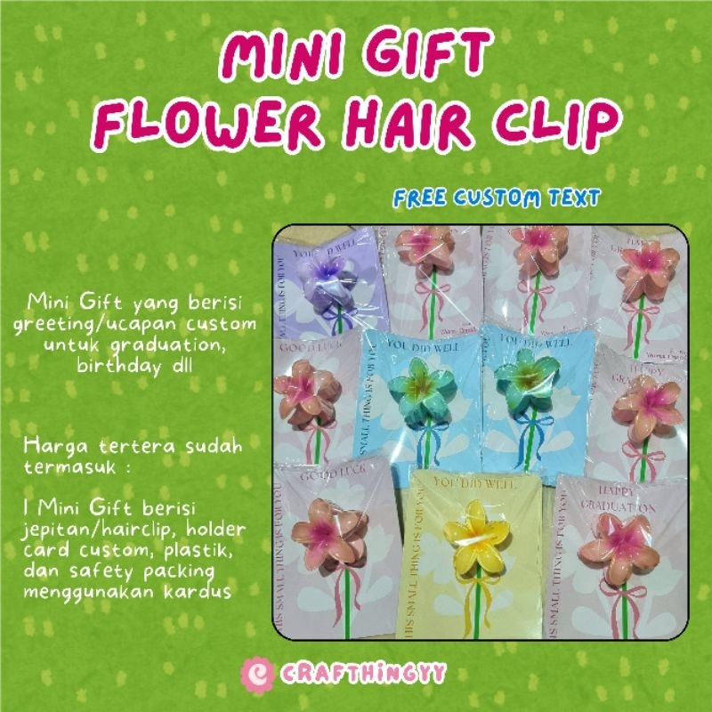 Jual (Ready) Mini Gift Jepitan Bunga Kamboja by crafthingyy | Kamboja ...
