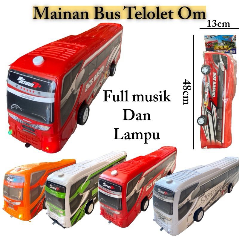 Jual Bus Basuri | mainan bus | miniatur bus Basuri kado ultah| mainan ...