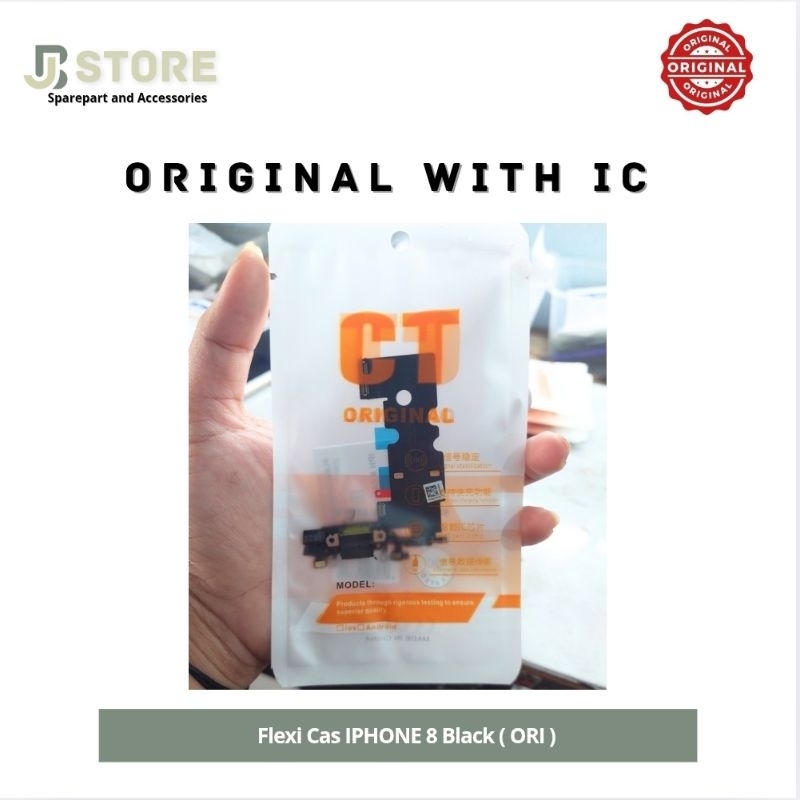 Jual Fleksibel Charger Papan Cas IPHONE 8 BLACK (ORI) Original With IC ...