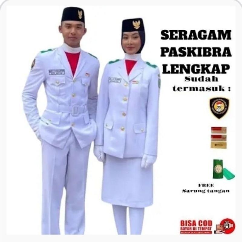 Jual SERAGAM PASKIBRA PDUB*#PUTIH PREMIUM QUALITY BAHAN KATUN TEBAL ...