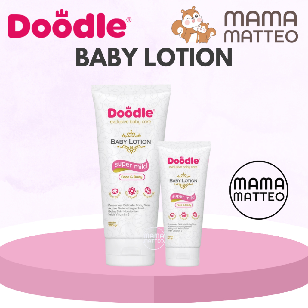 Jual DOODLE Face & Body Baby Lotion 60gr 200gr / Cream Krim Kulit Wajah ...