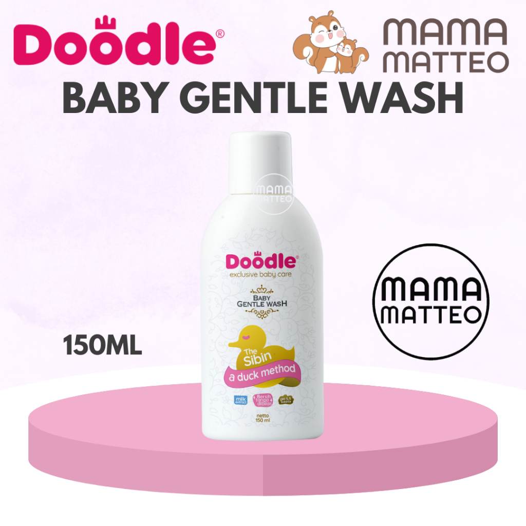 Jual Doodle Baby Gentle Wash 150ml / Sabun Mandi Badan Bayi Tanpa Bilas ...