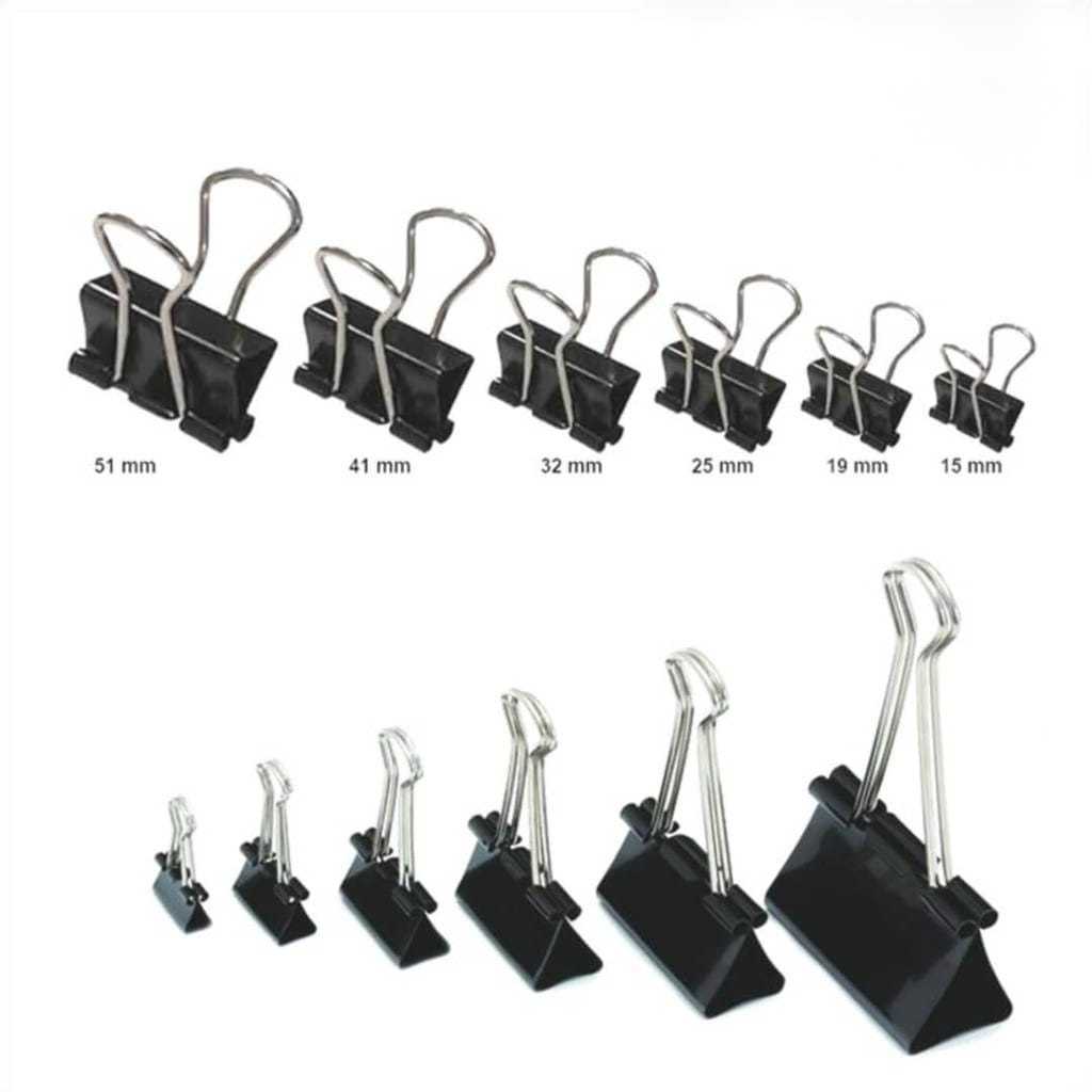 Jual 1SET paper Klip kertas binder clip bc penjepit | Shopee Indonesia