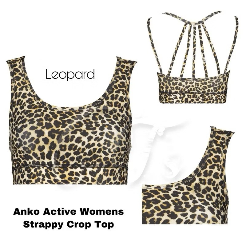 Jual 11/008 Anko Active Womens Strappy Crop Top / Sport Bra | Shopee ...