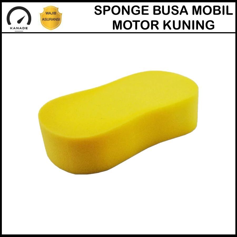 Jual Sponge Busa Cuci Mobil Motor Piring Kuning 8 Busa Foam Wash Tebal ...