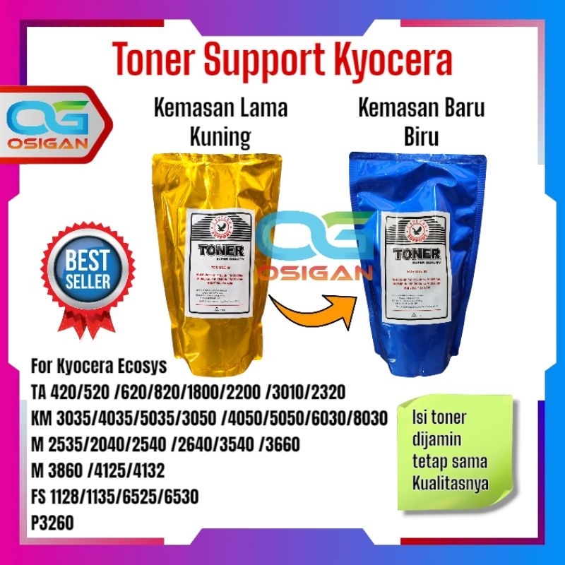 Jual TONER SUPPORT ISI 1KG KM 2040 2540 2640 3660 3860 2535 Kemasan Baru (PROMO) | Shopee Indonesia