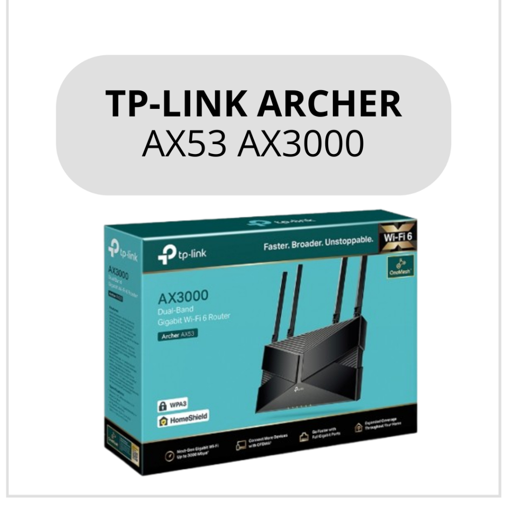 Jual TP-LINK Archer AX53 AX3000 Dual Band Gigabit Wi-Fi 6 Router ...
