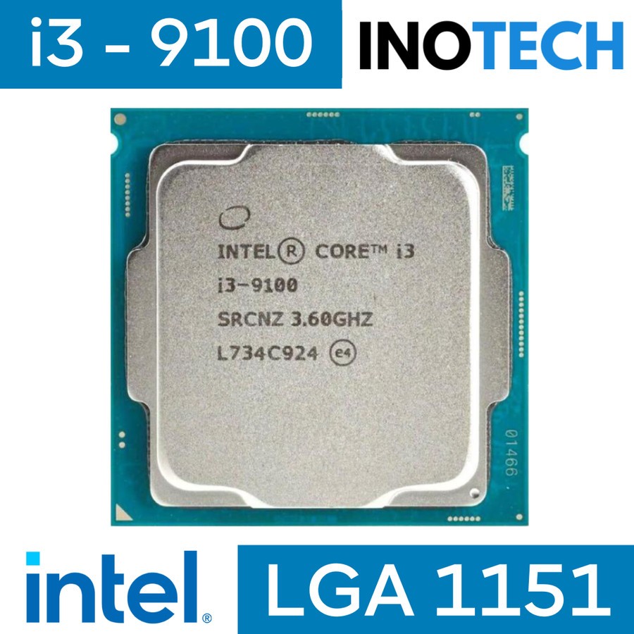 Jual Processor Intel Core i3 9100 Tray (Coffee Lake Refresh) LGA1151 CPU 4 Core 4 Thread 3.6GHz ...