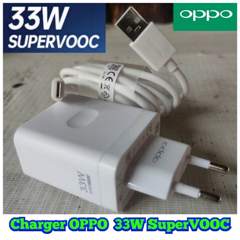 Jual OPPO Charger 33W ORI SuperVOOC Super Fast Charging Dan Kabel Data ...