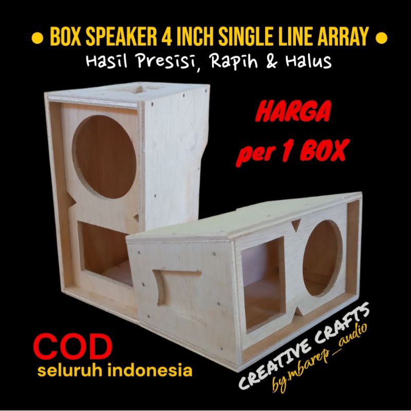 Jual Mini Box Speaker 4 Inch Single Line Array ( Harga Per 1 Pcs Box ...