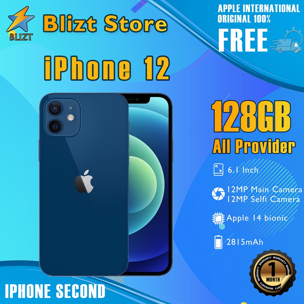Jual iP12 128GB Second/Bekas Original100% 5G OLED-Ori Fullset Perfect Condition Mulus Like New ...