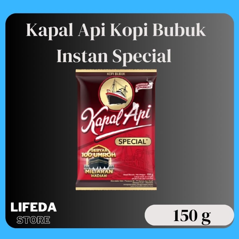 Jual Kapal Api Kopi Bubuk Instan Special 150 g | Shopee Indonesia