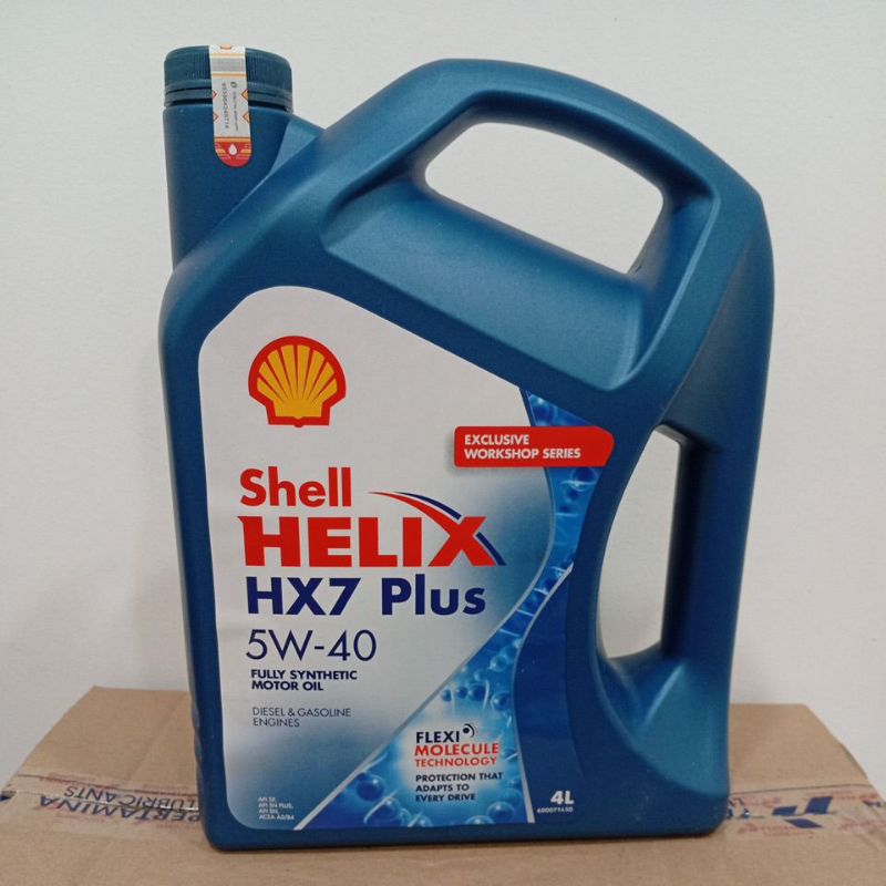 Jual Oli shell Hx7 4Liter oli mesin Hx7 4L Oli Pelumas mesin Shel Hx7 ...