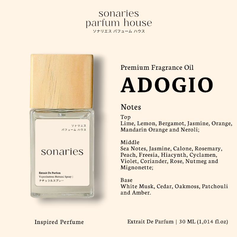 Jual sonaries - Parfum Pria Adogio Extrait De Parfum | Shopee Indonesia